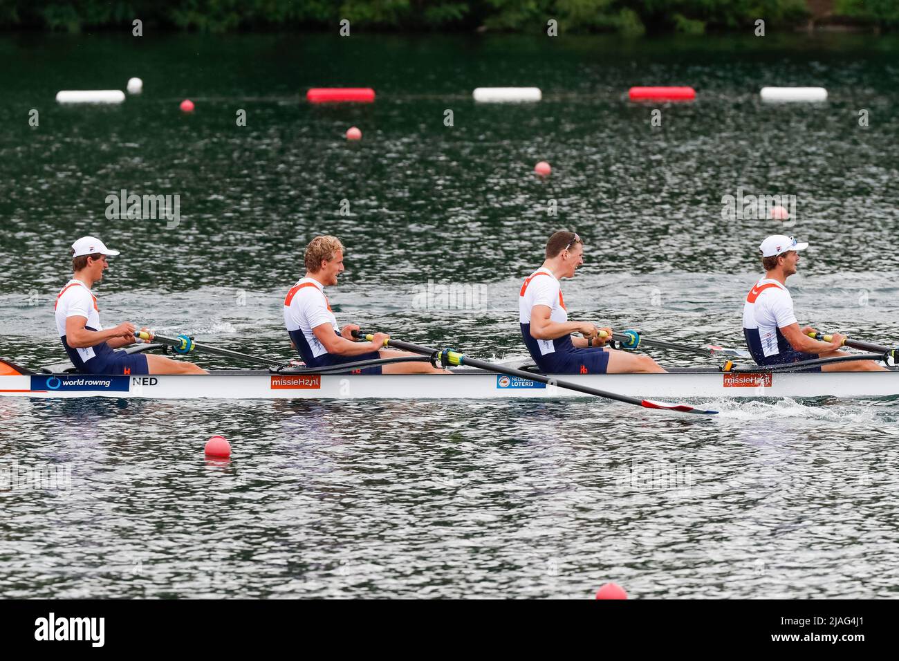 BELGRADE, SERBIA - MAY 29: Ralf Rienk of the Netherlands, Mick Makker ...