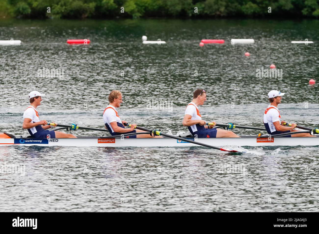 BELGRADE, SERBIA - MAY 29: Ralf Rienk of the Netherlands, Mick Makker ...