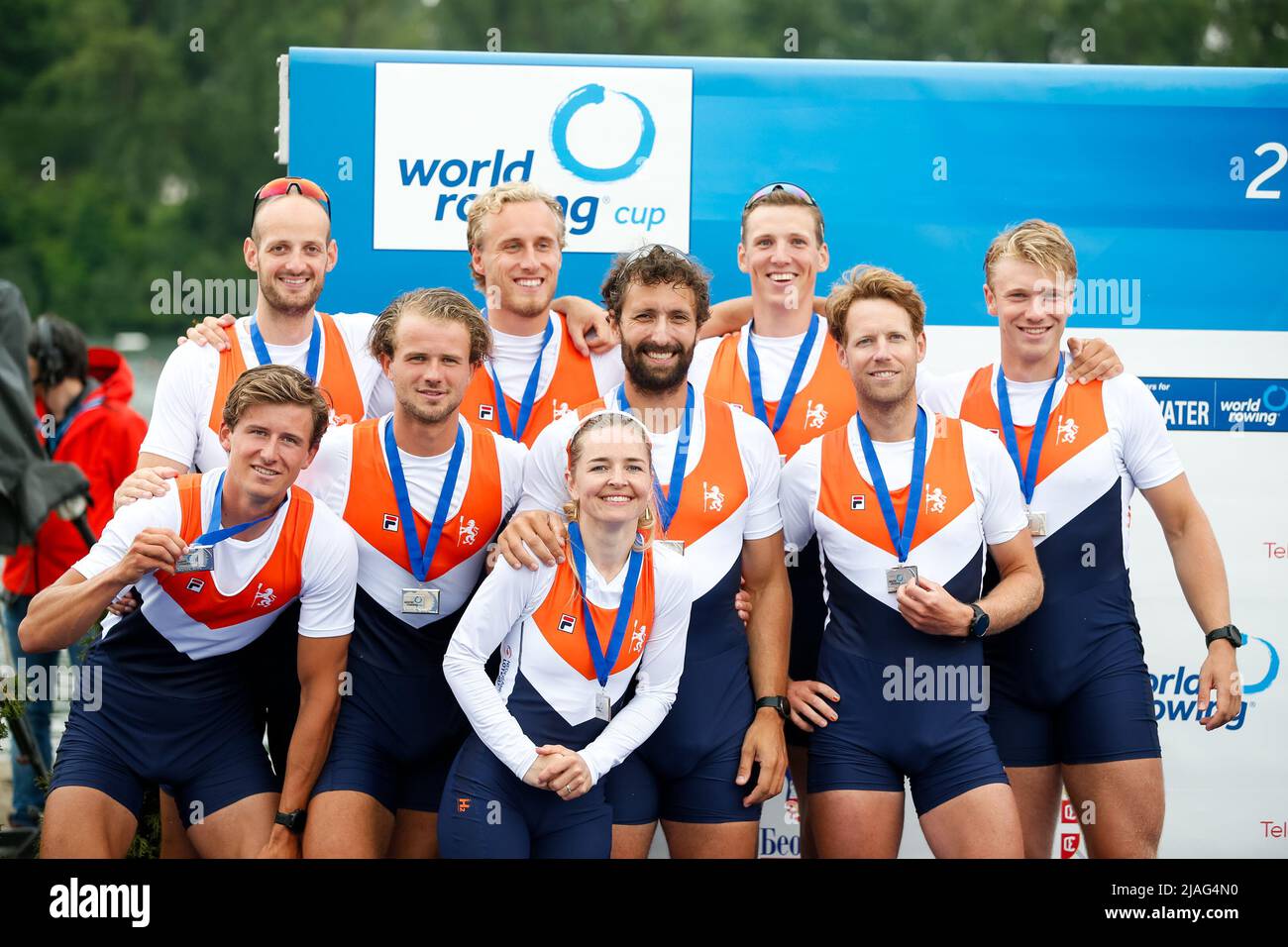 BELGRADE, SERBIA - MAY 29: Bjorn Van Den Ende, Rik Rienks, Ralf Rienks ...