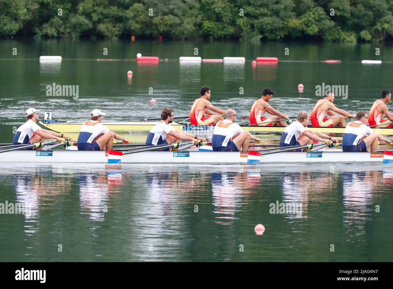 BELGRADE, SERBIA - MAY 29: Bjorn Van Den Ende, Rik Rienks, Ralf Rienks ...