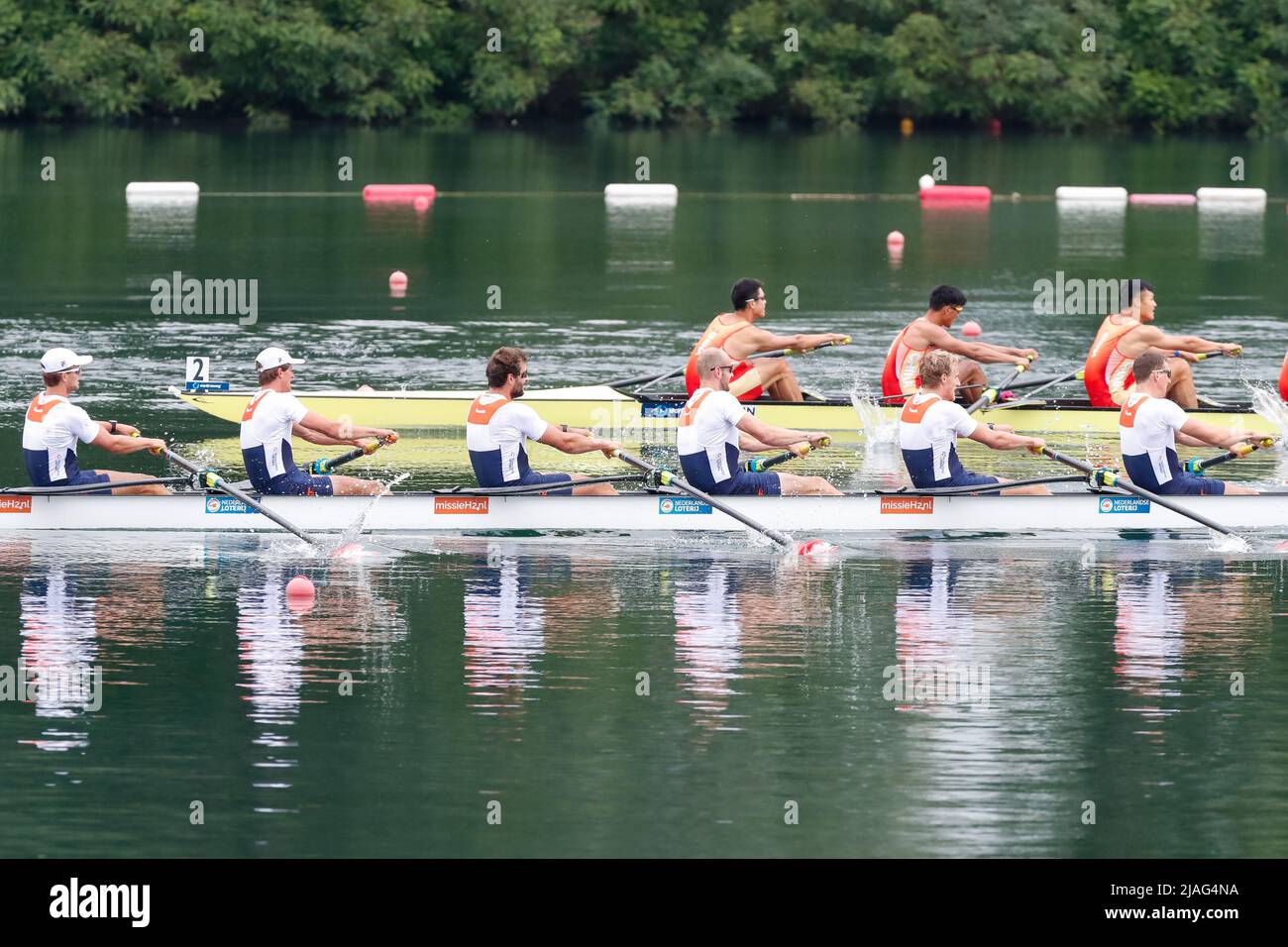 BELGRADE, SERBIA - MAY 29: Bjorn Van Den Ende, Rik Rienks, Ralf Rienks ...