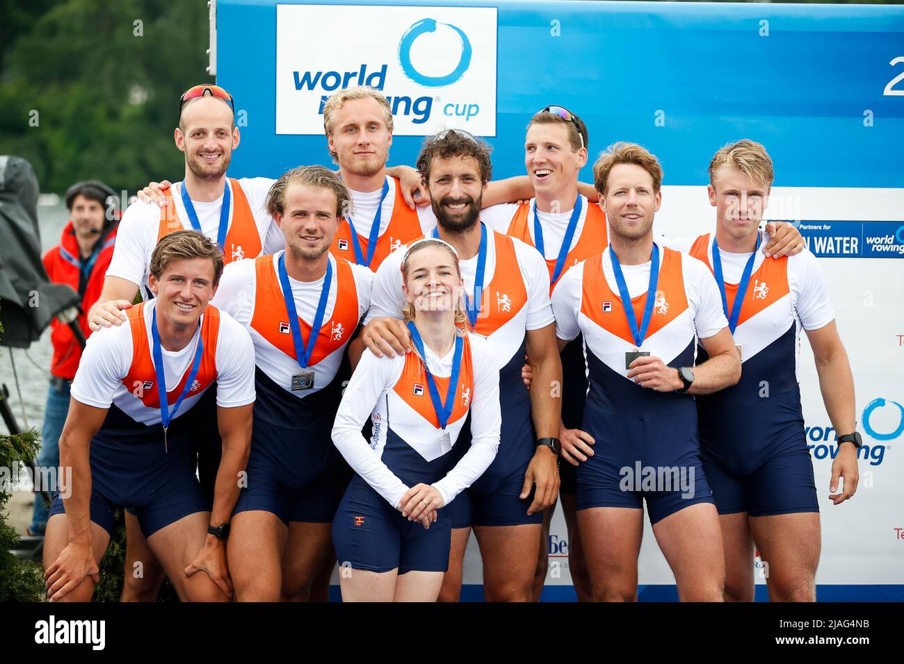 BELGRADE, SERBIA - MAY 29: Bjorn Van Den Ende, Rik Rienks, Ralf Rienks ...