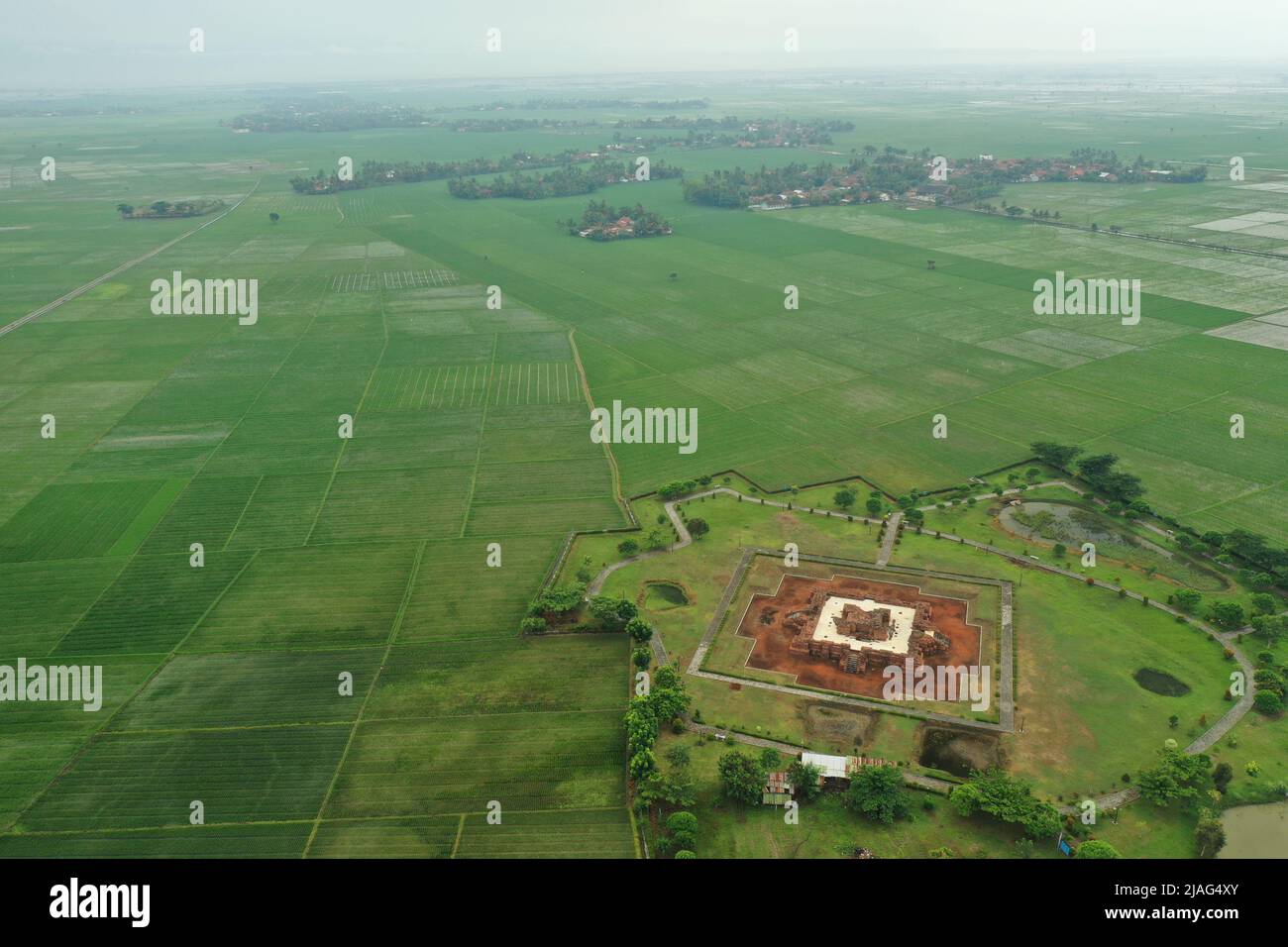 Old Buddhist Kingdom of Batujaya at Citarum river bank, at Karawang ...