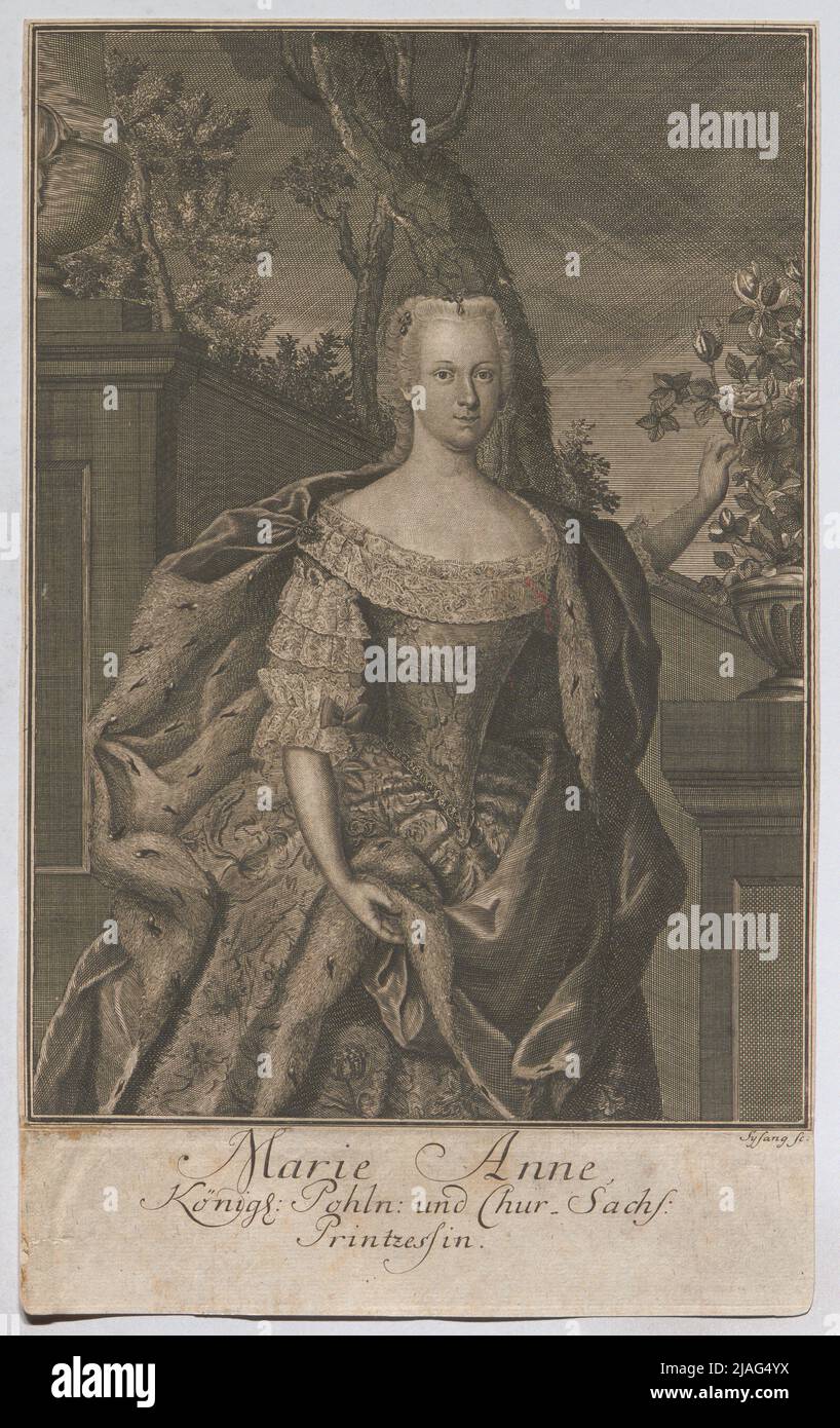 Marie Anne, Königl: Pohln: and Chur Sachs: Printzessin. ". Marie Anne ...