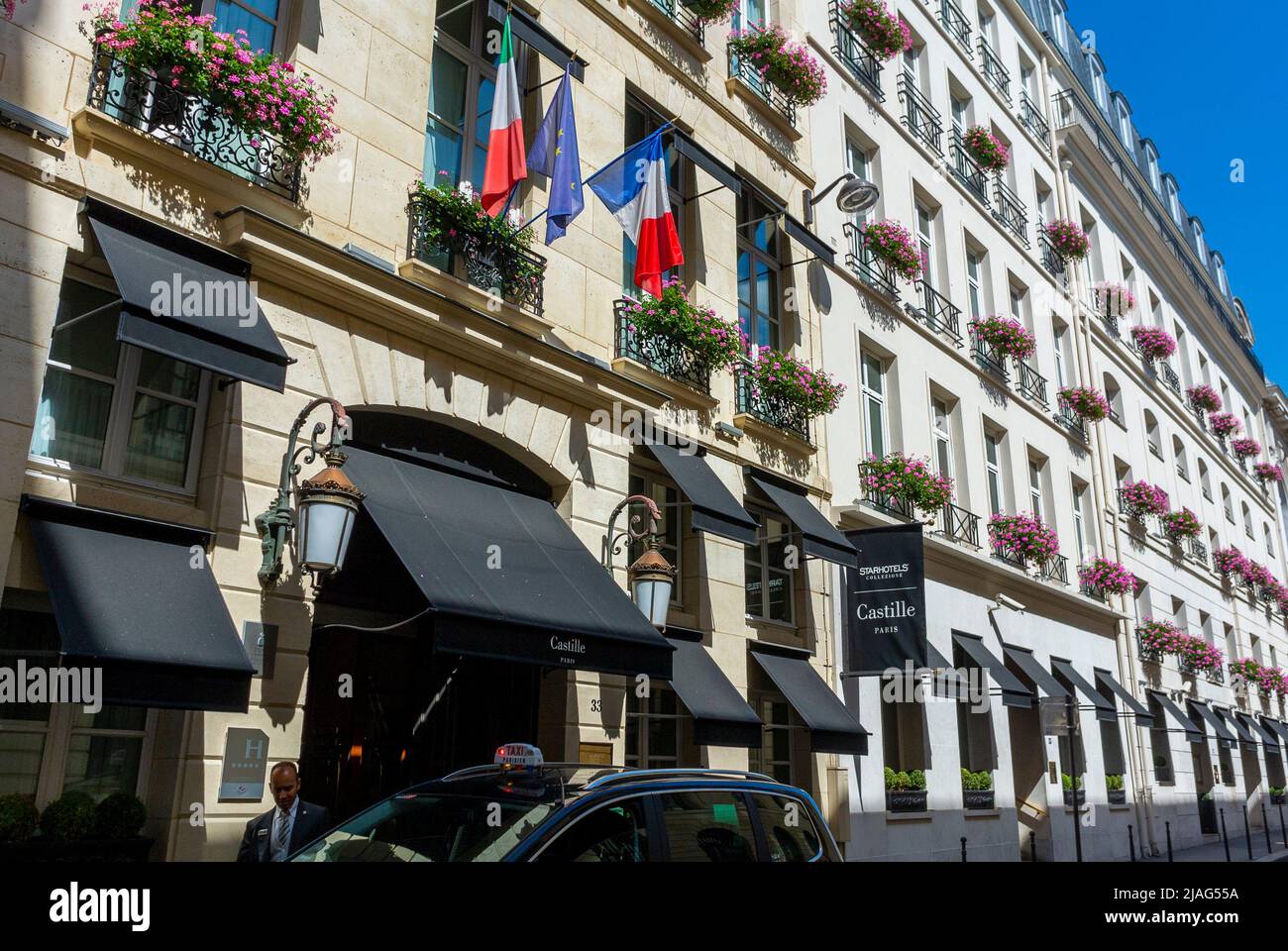 Paris, France, Building Front, 5 Star, Luxury Hotel Front, Castille ...