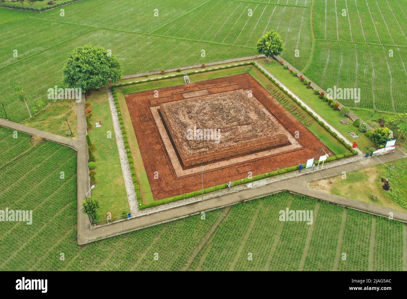 Old Buddhist Kingdom of Batujaya at Citarum river bank, at Karawang ...