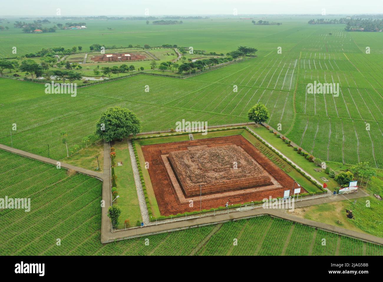 Old Buddhist Kingdom of Batujaya at Citarum river bank, at Karawang ...