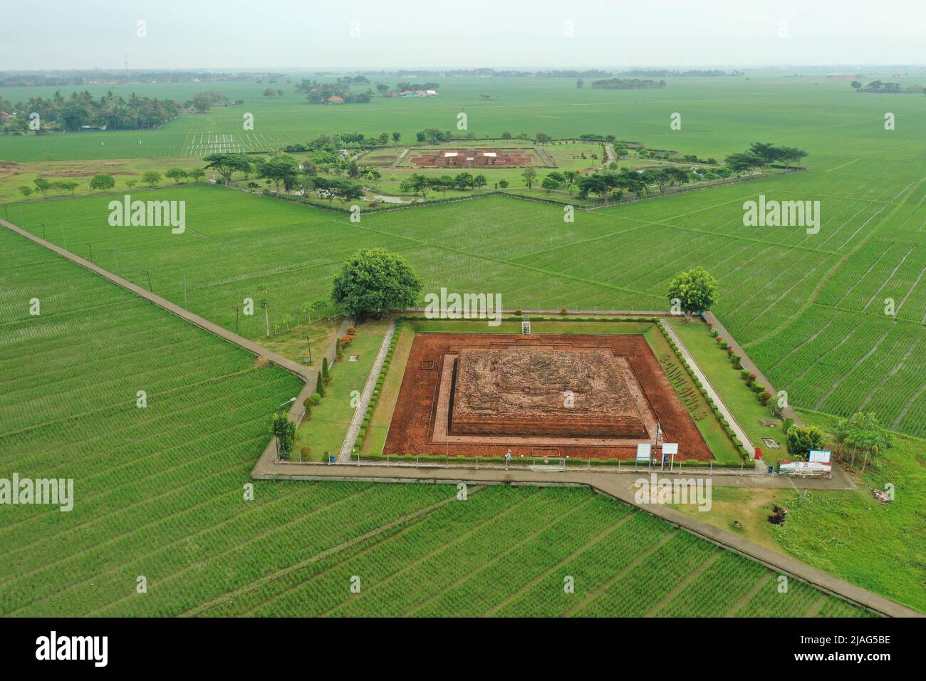 Old Buddhist Kingdom of Batujaya at Citarum river bank, at Karawang ...