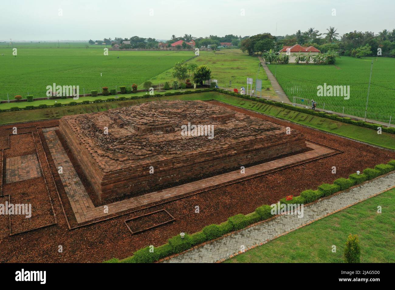 Old Buddhist Kingdom of Batujaya at Citarum river bank, at Karawang ...