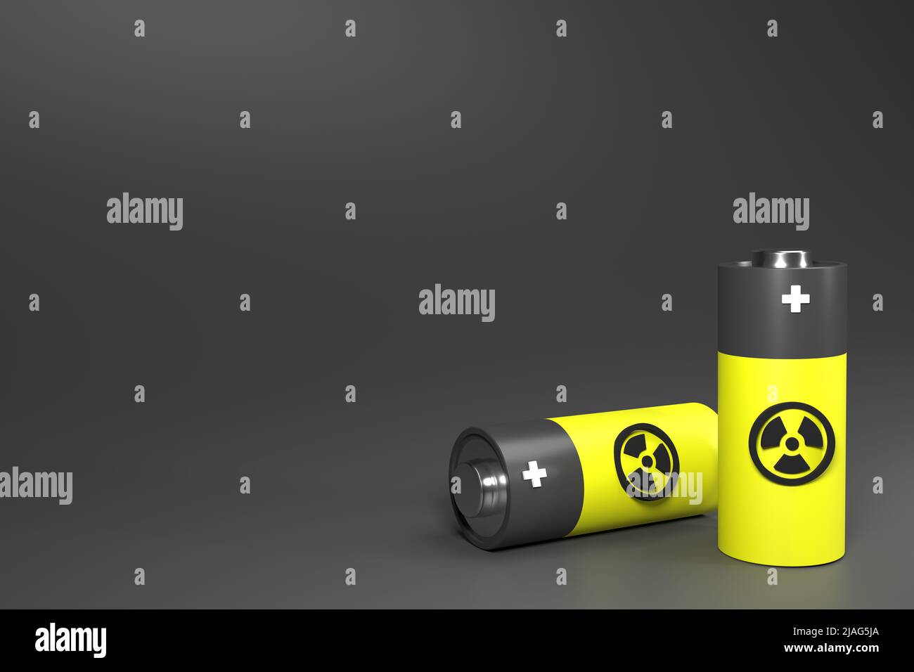nuclear power batteries concept. 3d render illustration Stock Photo - Alamy