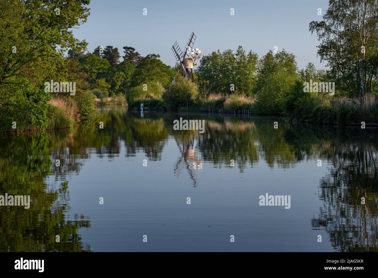 Norfolk Broads Norfolk England May 2022 The River Ant at How Hill on ...