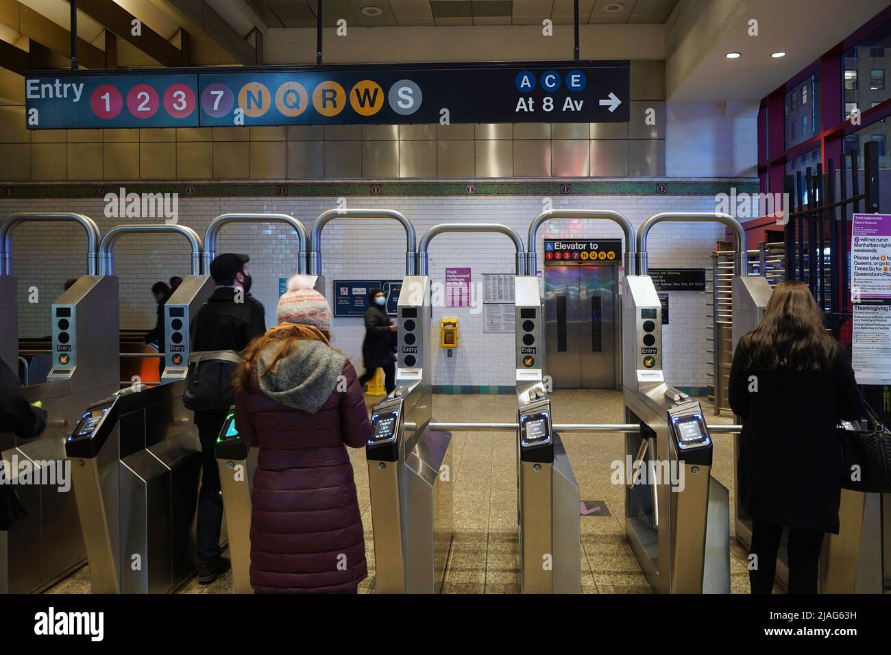 New york subway sign times square hi-res stock photography and images ...