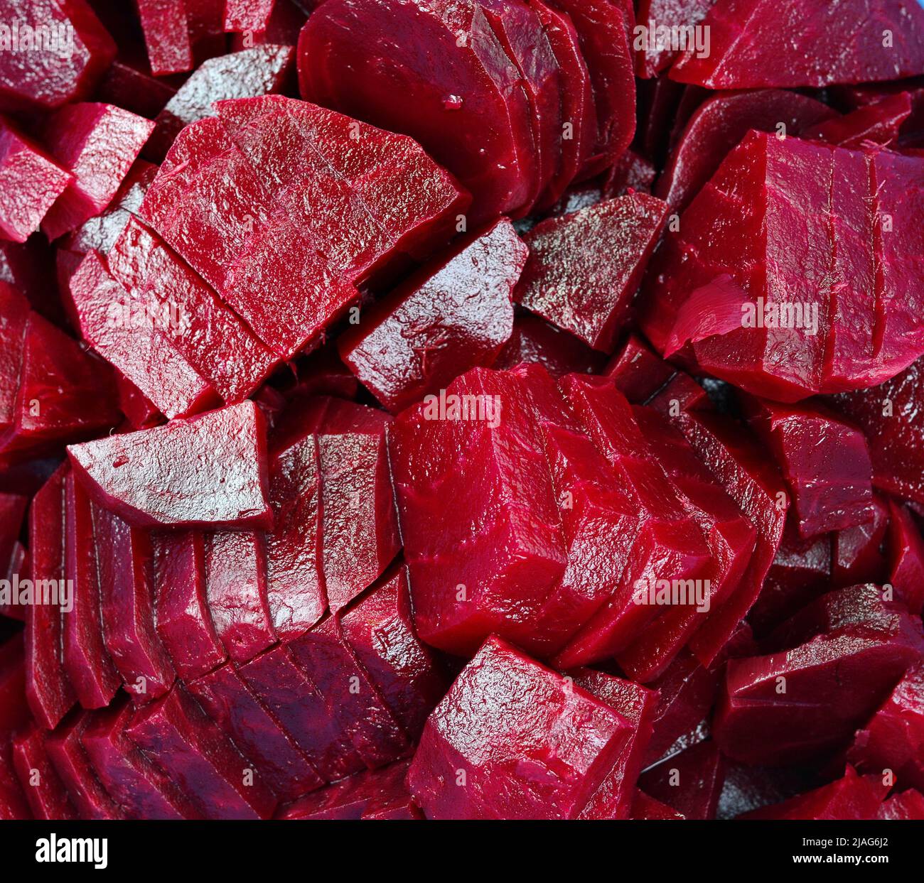 Beetroot slice closeup. Beetroot slice background. Beetroot slices full ...