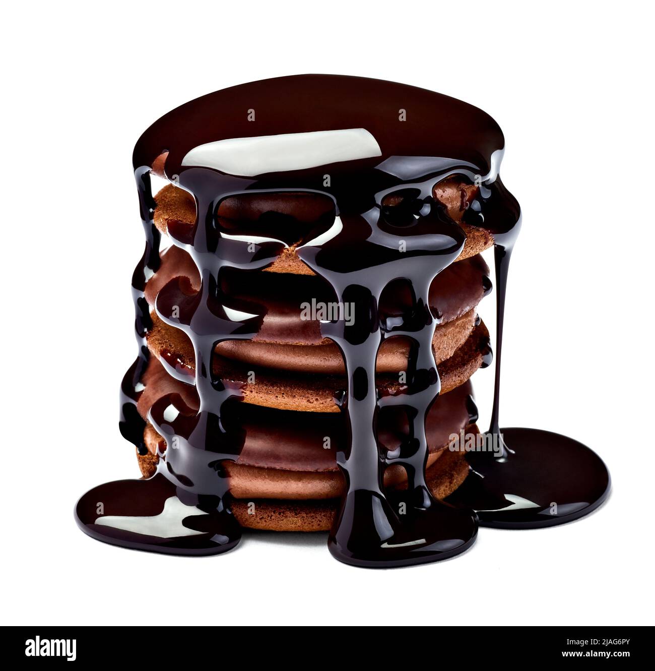 chocolate syrup cake dessert sweet Stock Photo - Alamy