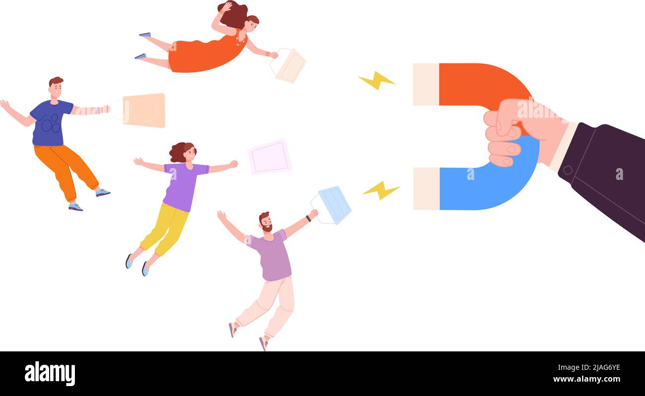 Magnet attract customers. Client attraction business market magnetic ...