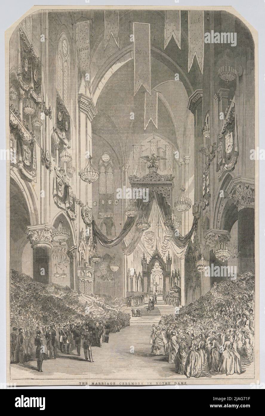 The Marriage Ceremony in Notre Dame. ". The wedding celebrations for ...