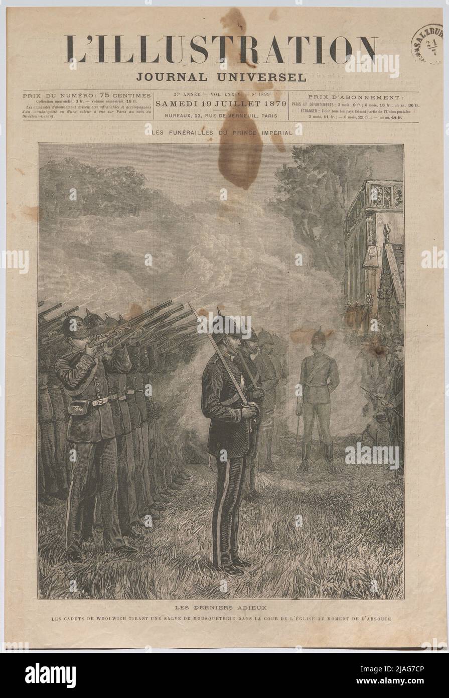 The funeral of the imperial prince. The last farewell. Woolwich's ...