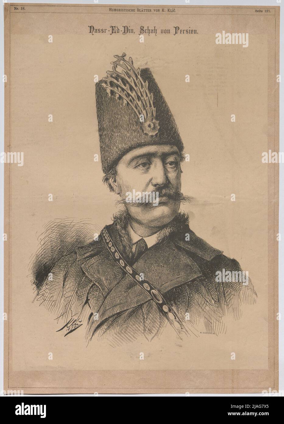 Nassr-ed-din, Shah of Persia. ". Naser ad-din, Shah of Persia (from ...