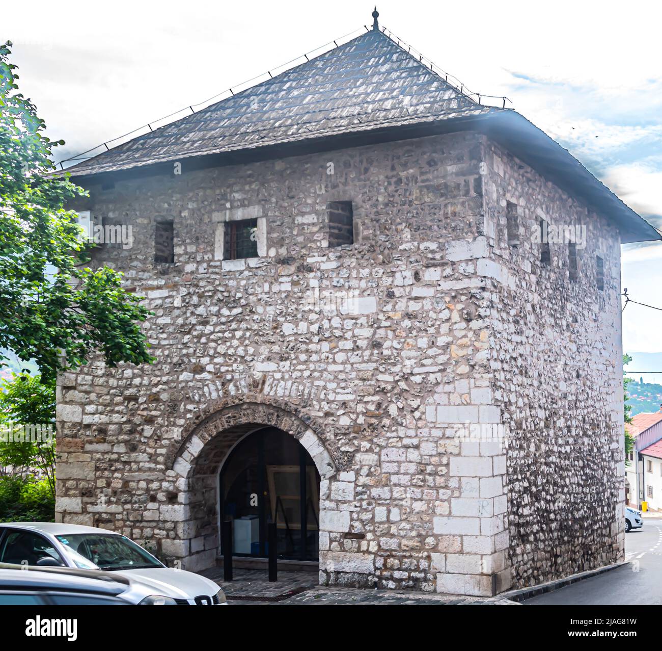 Ploca Gate & Tower Stock Photo - Alamy