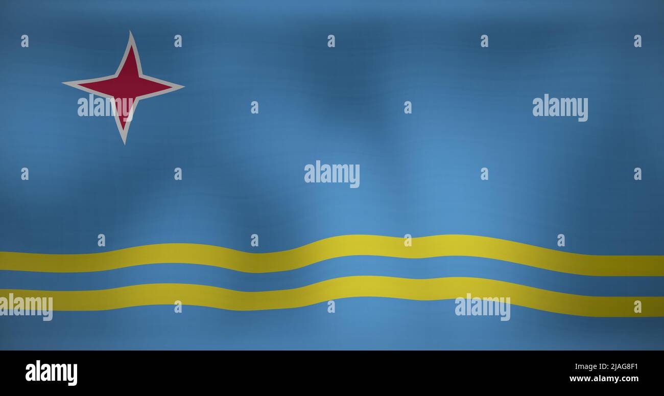 Aruba national flag hi-res stock photography and images - Alamy