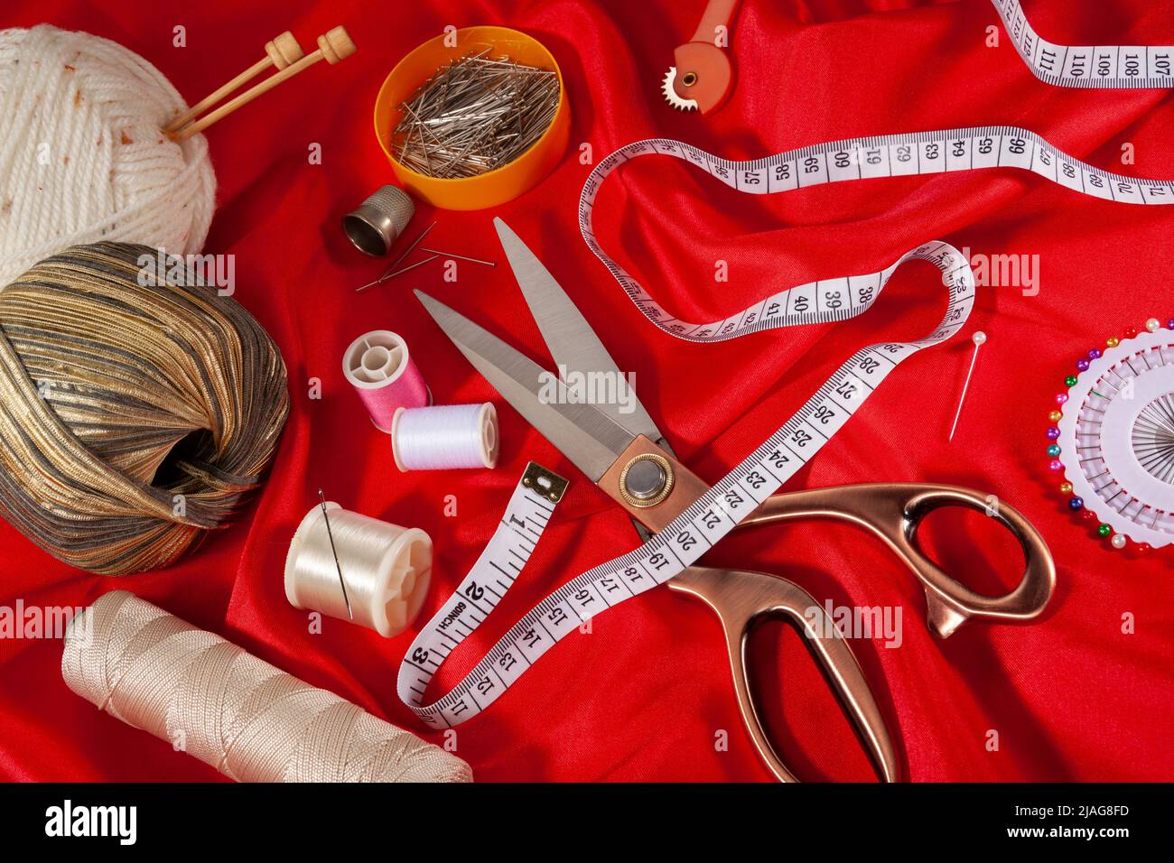 Dressmaking still life Stock Photo - Alamy