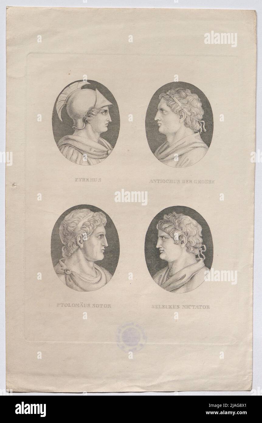 Pyrrhus, Antiochus the Great, Ptolomäus Sotor, Seleukus nicator Stock ...