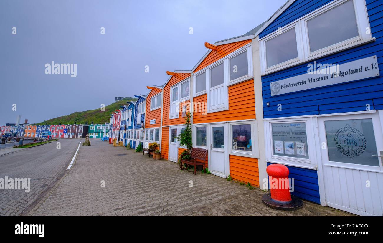 Harbour of German island of Helgoland Stock Photo - Alamy