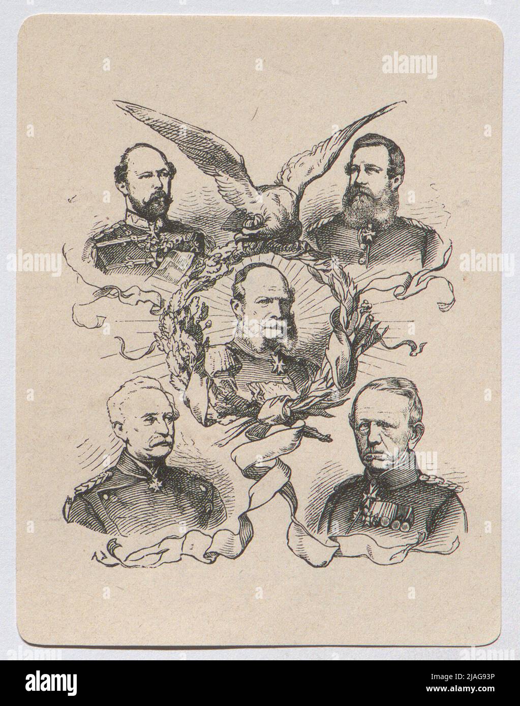 Wilhelm I., Crown Prince Friedrich Wilhelm and two other Hohenzoller ...