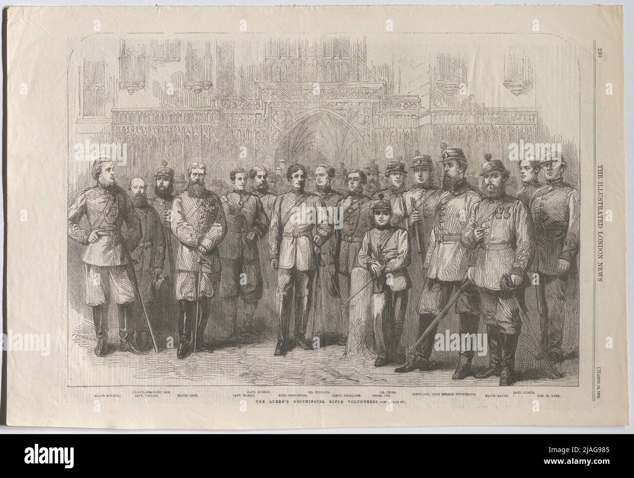 The Queen's Westminster Rifle Volunteers Stock Photo - Alamy