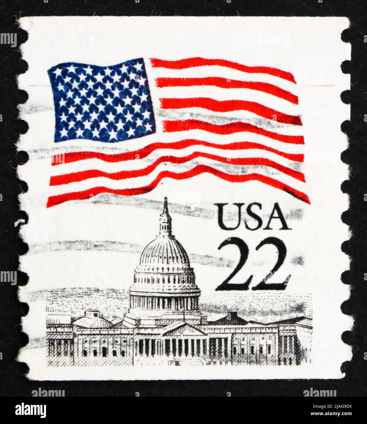 UNITED STATES OF AMERICA - CIRCA 1985: a stamp printed in the USA shows ...