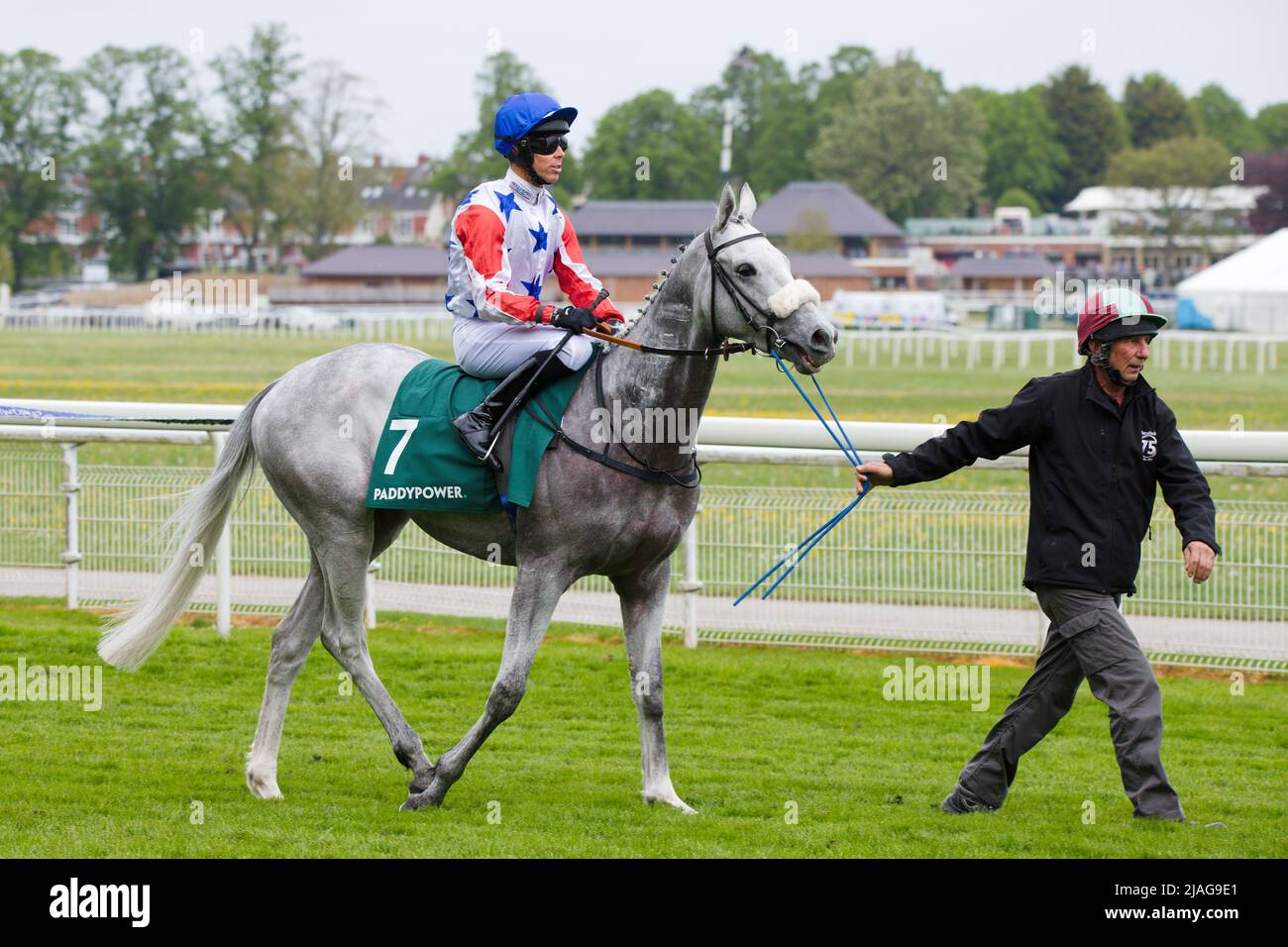 Jockey Graham Lee on Summa Peto at York Races Stock Photo - Alamy