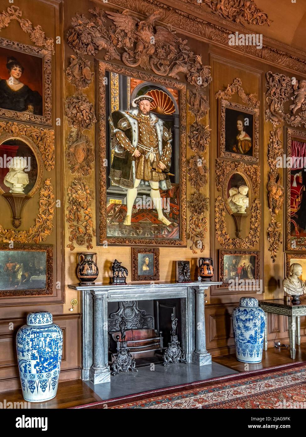 The Carved Room at Petworth House in West Sussex, United Kingdom ...