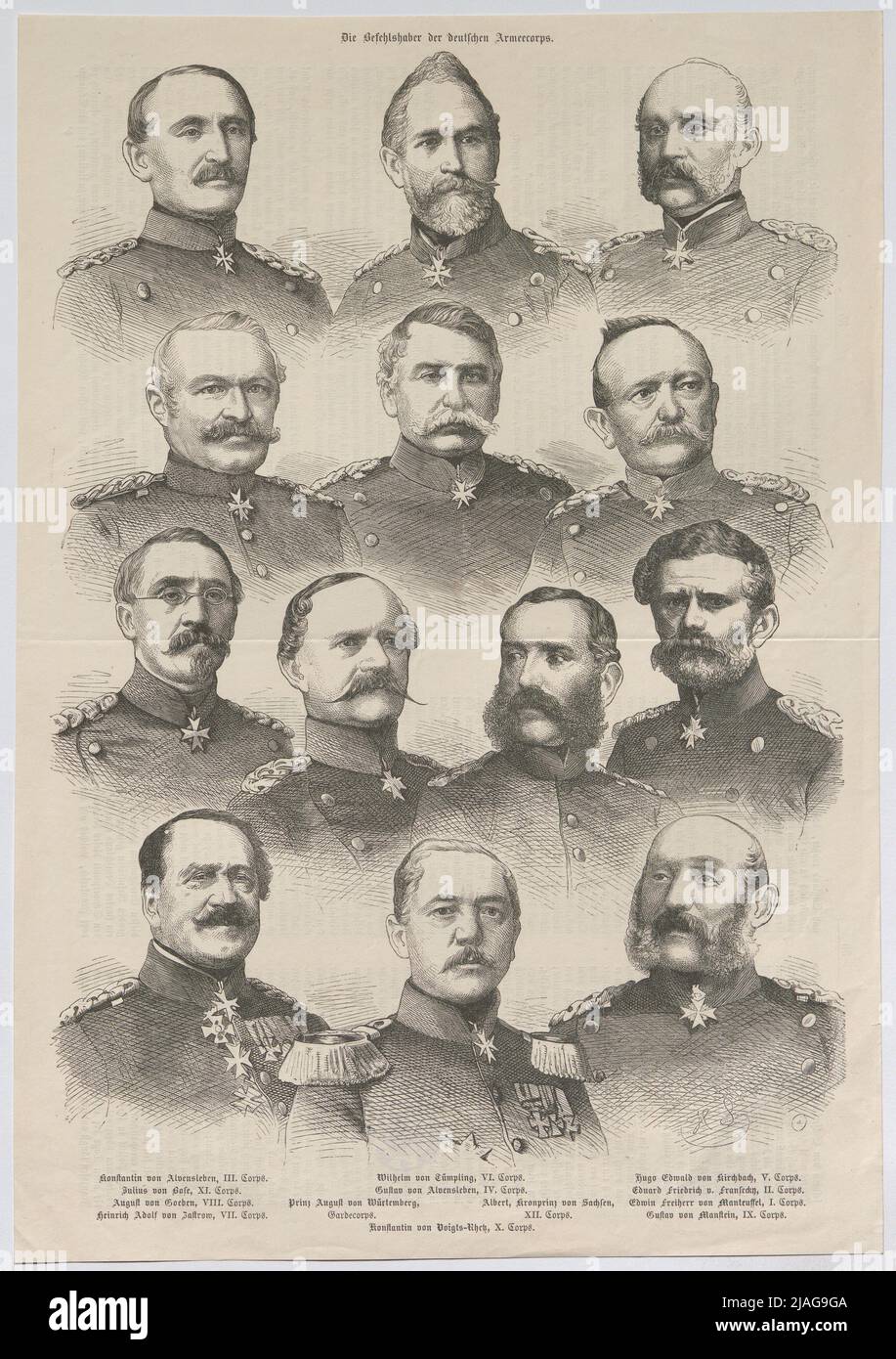 The commander of the German Army Corps Stock Photo - Alamy