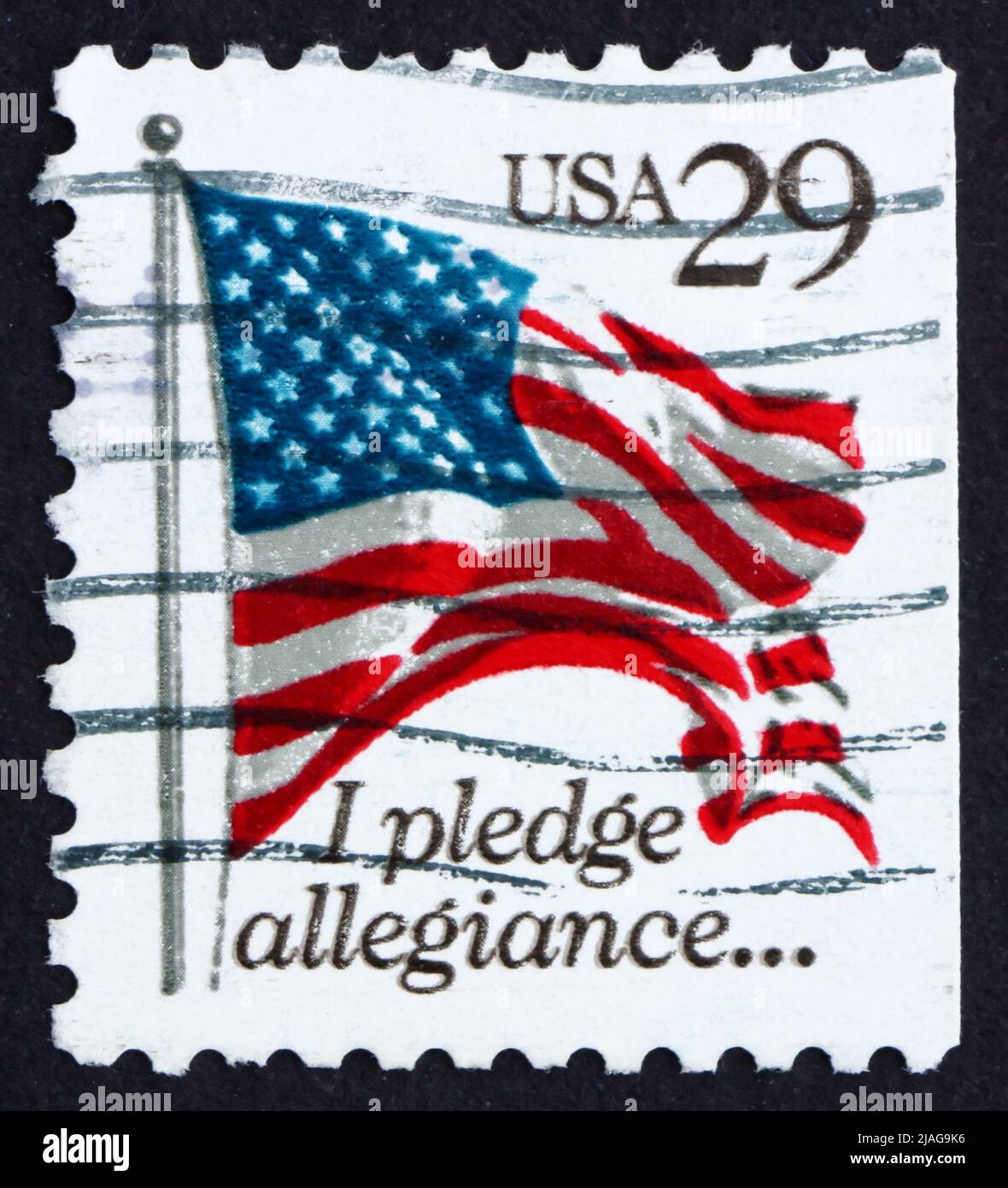 UNITED STATES OF AMERICA - CIRCA 1992: a stamp printed in the USA shows ...