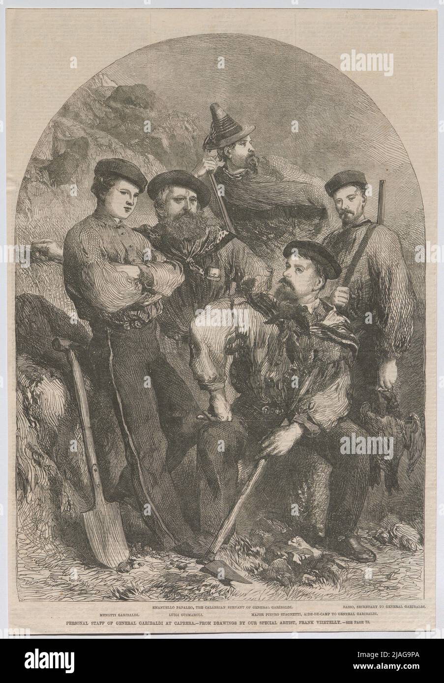 Personal Staff of General Garibaldi at Caprera. ". The personal staff ...