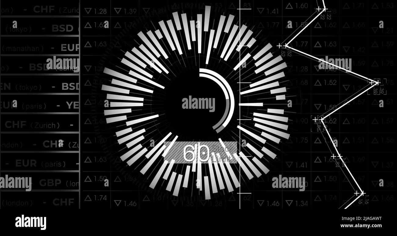 Image network connections interface Black and White Stock Photos ...