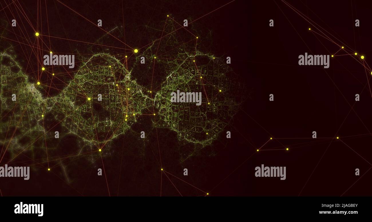 Image network connections waves hi-res stock photography and images - Alamy