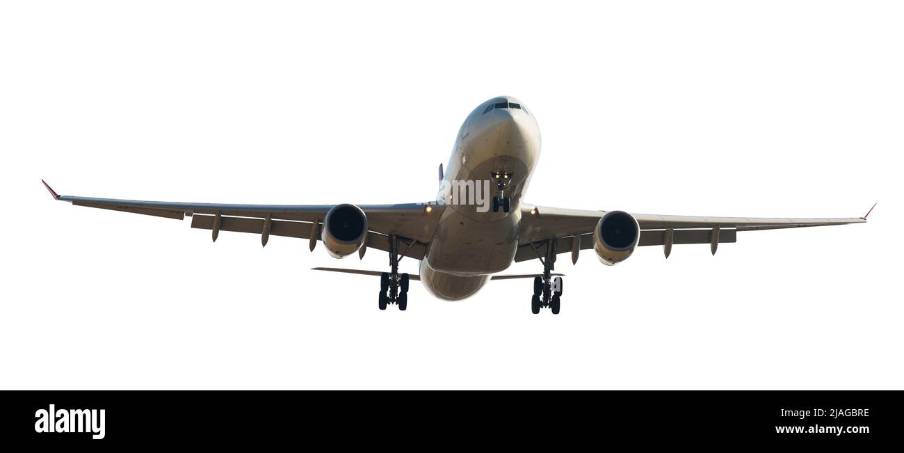 Passenger airplane isolated Stock Photo - Alamy