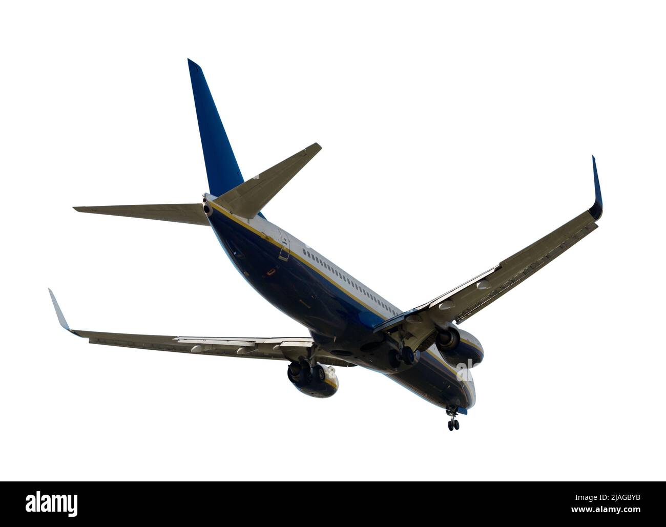 Passenger airplane isolated Stock Photo - Alamy