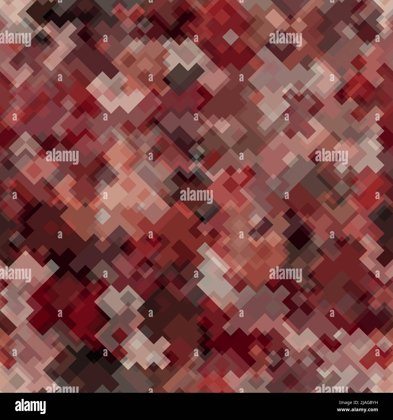 Abstract red rust urban pixel motif geometric brushed texture ...