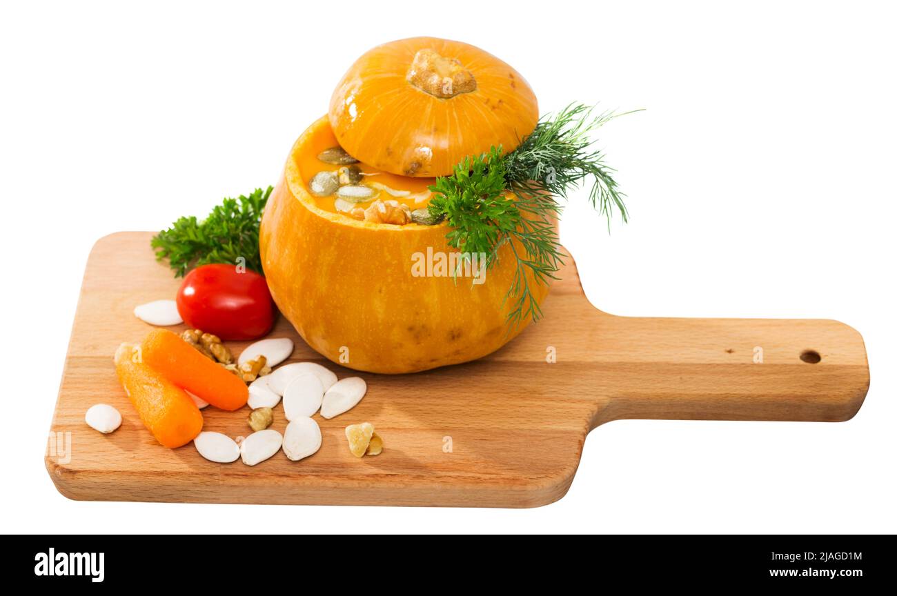 Homemade vegetable soup cut Cut Out Stock Images & Pictures - Alamy