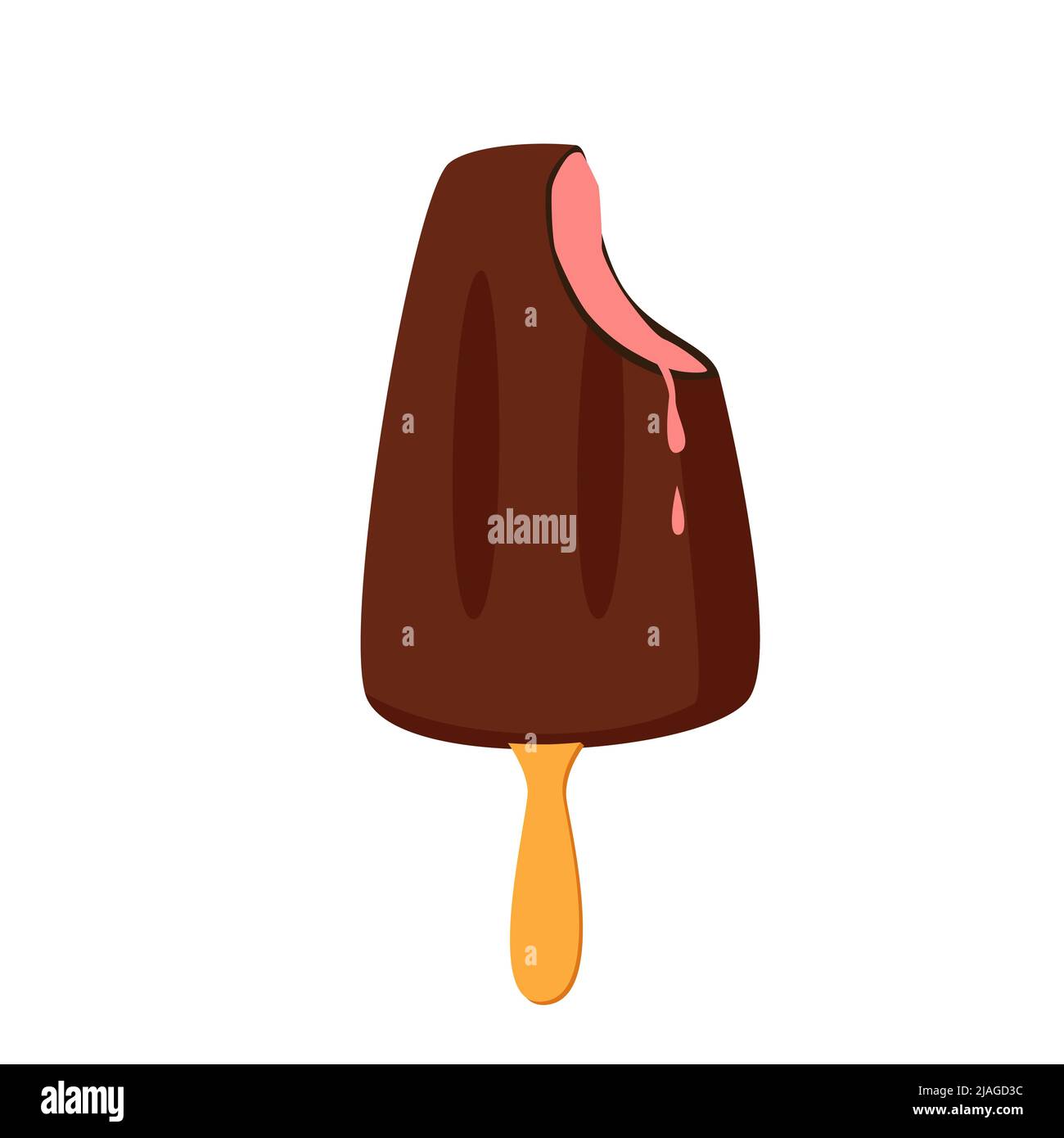 Chocolate bar stick dessert Stock Vector Images - Alamy