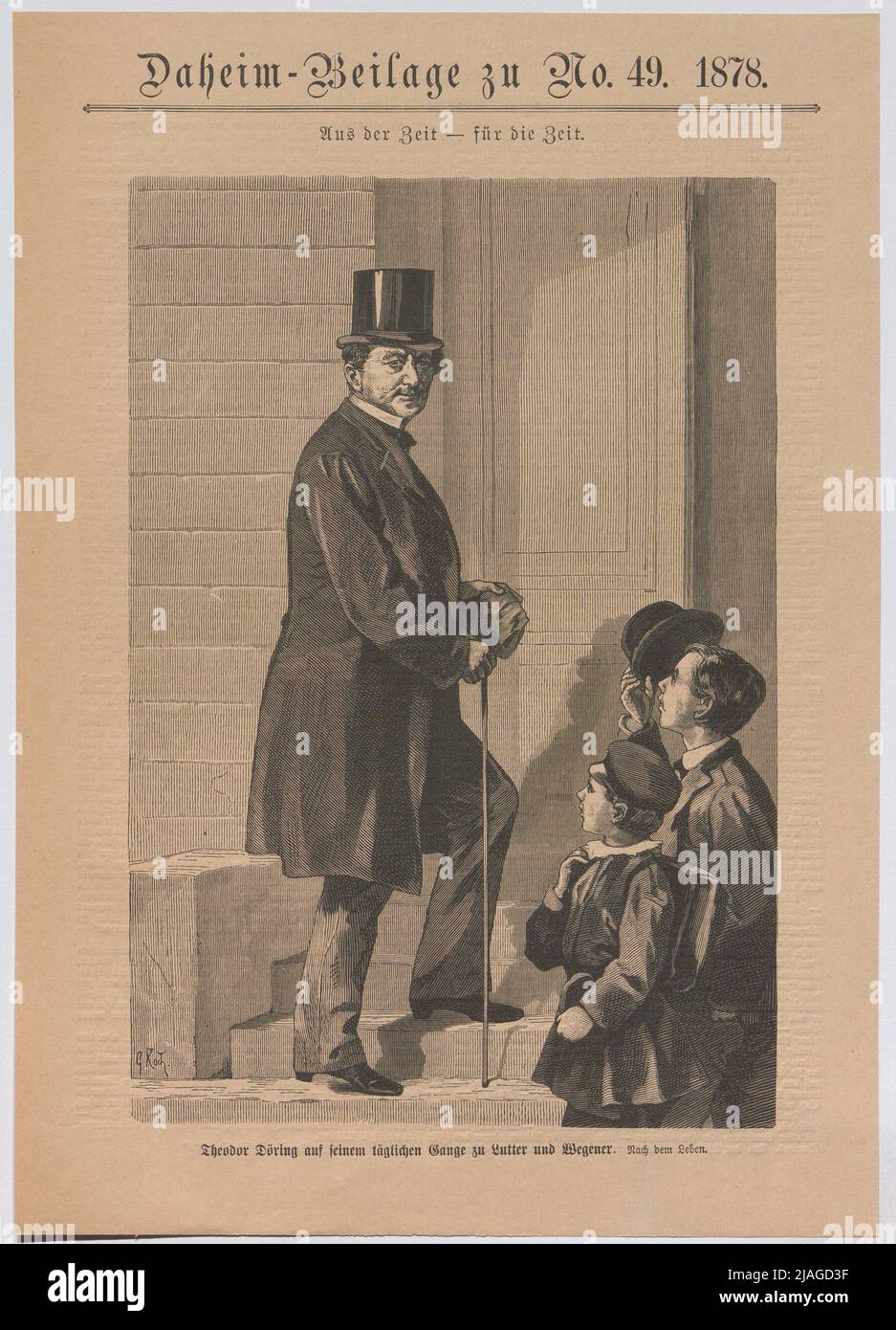 Theodor Döring on his daily gange about Lutter and Wegener (newspaper ...