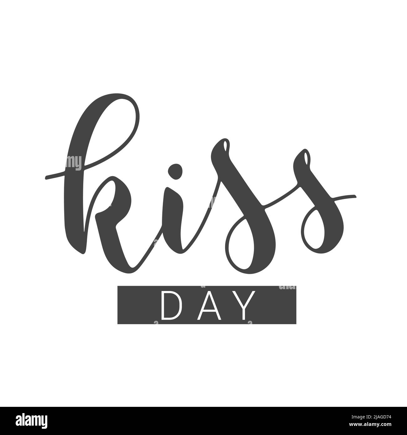 Kiss me day Stock Vector Images - Alamy
