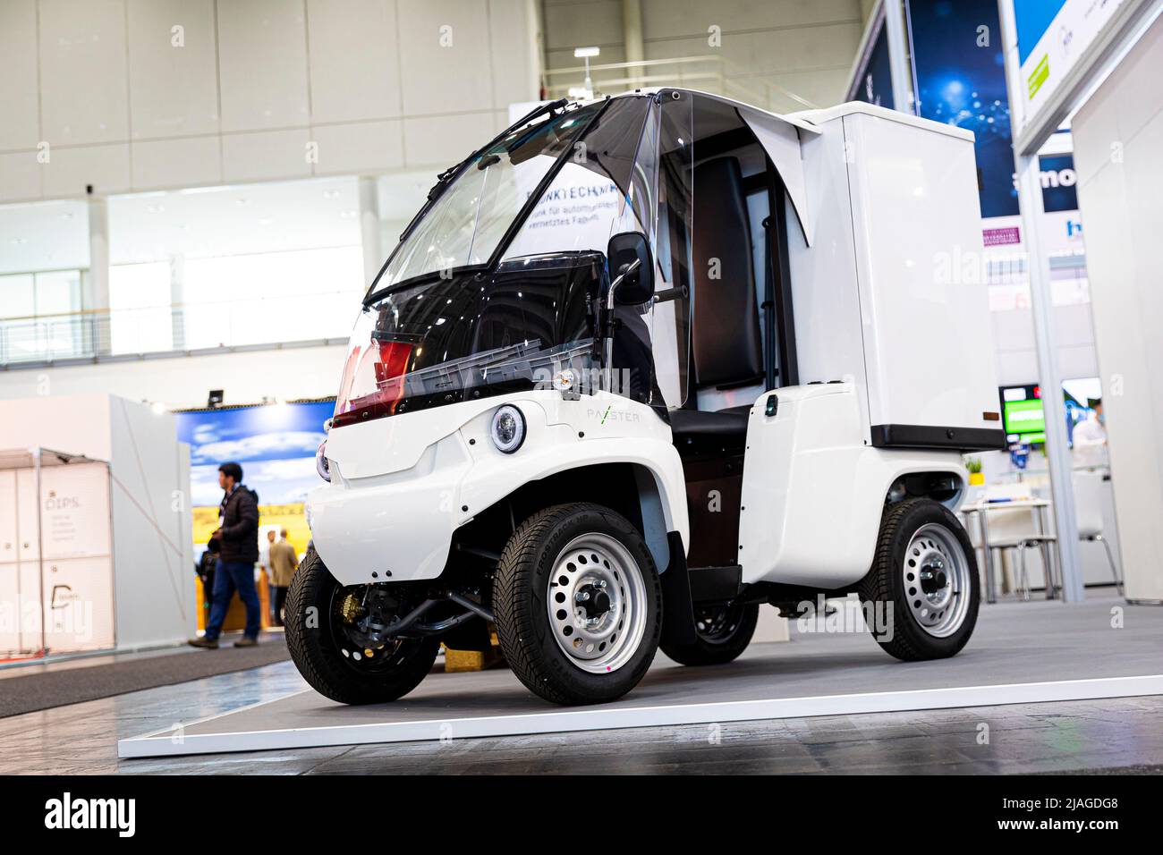 Hanover, Germany. 30th May, 2022. A fully electric vehicle for mail ...