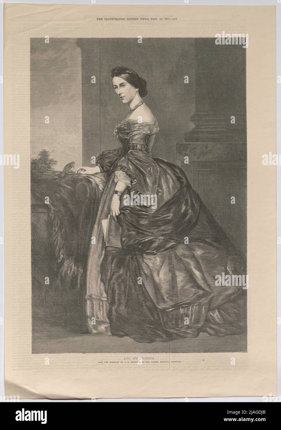 Lady Burdett-Coutts. after: James Rannie Swinton, Peintre Stock Photo ...