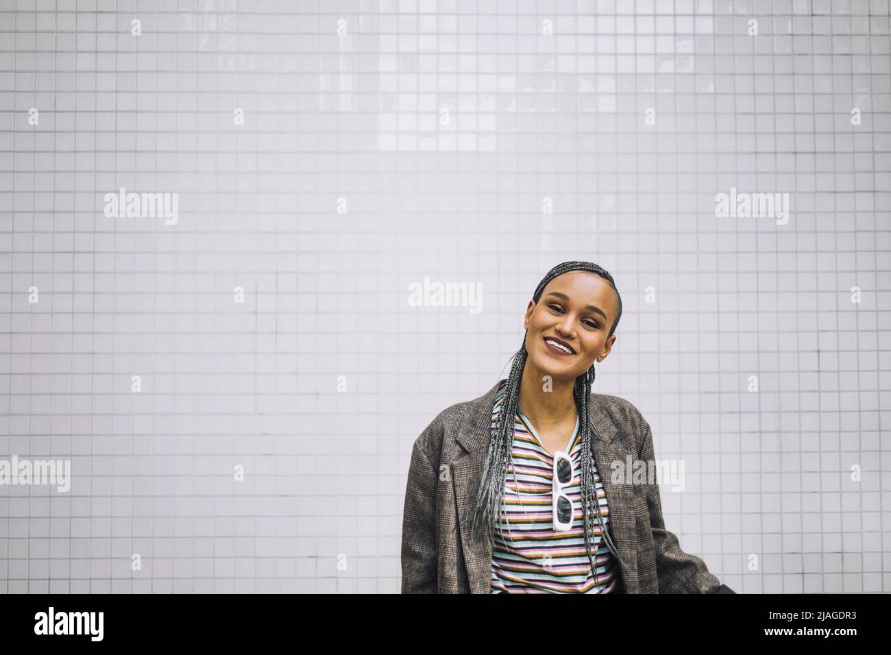 Happy white woman hi-res stock photography and images - Alamy