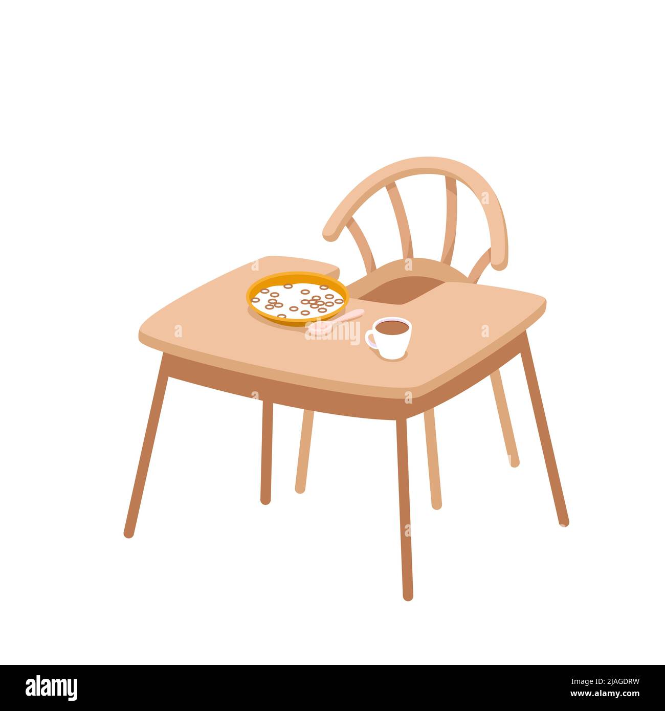 Kids furniture table for eating Stock Vector Image & Art - Alamy