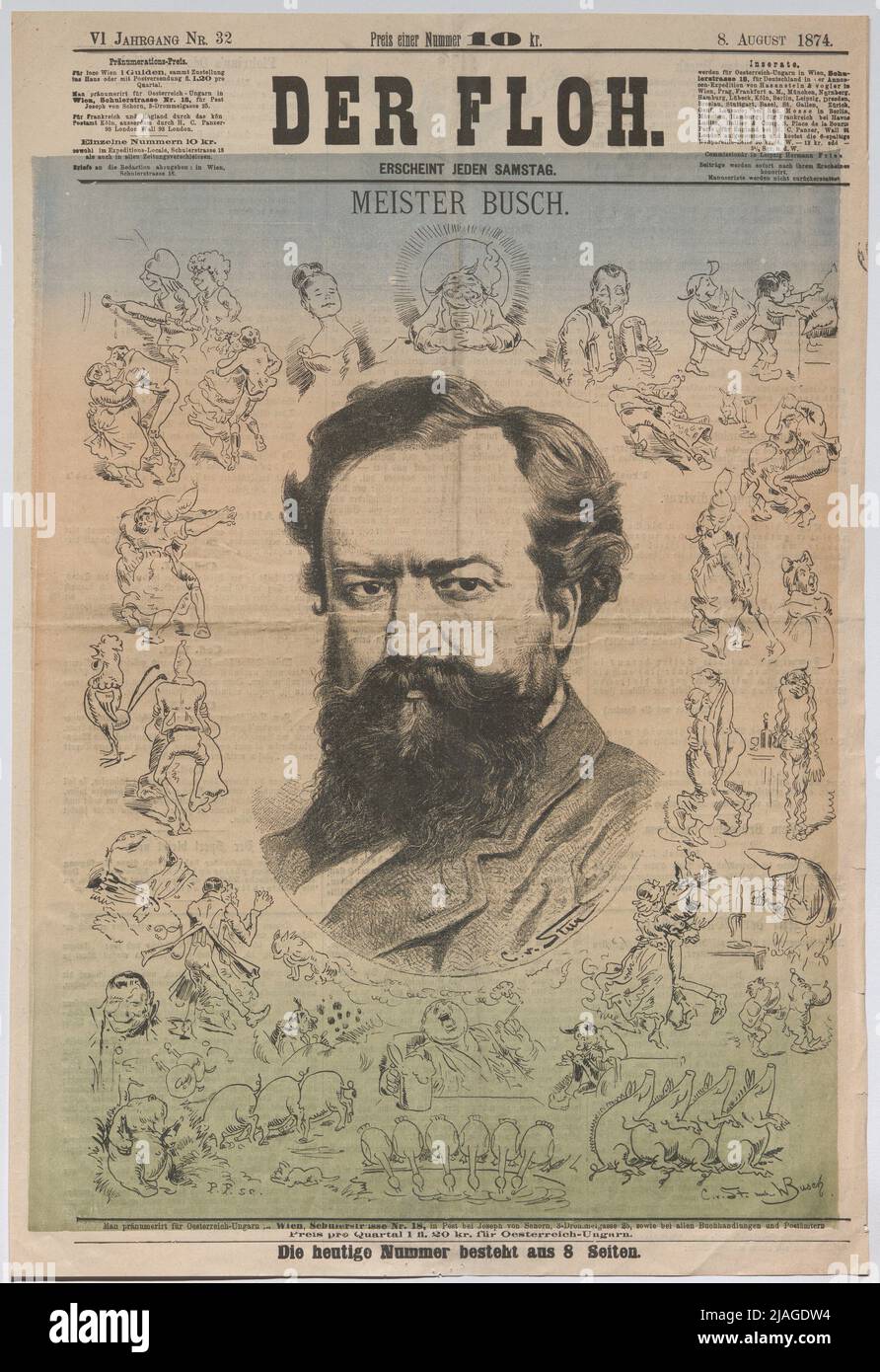 Master Busch ". Wilhelm Busch and design of his works (title page of ...