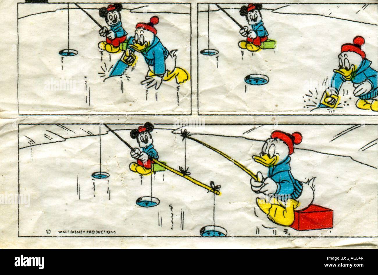 Turkish chewing gum insert. Walt Disney. 1980s Stock Photo - Alamy